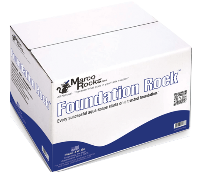MACRO ROCKS Aquarium Foundation Rock - One Side Flat Cut 40lbs Natural ...